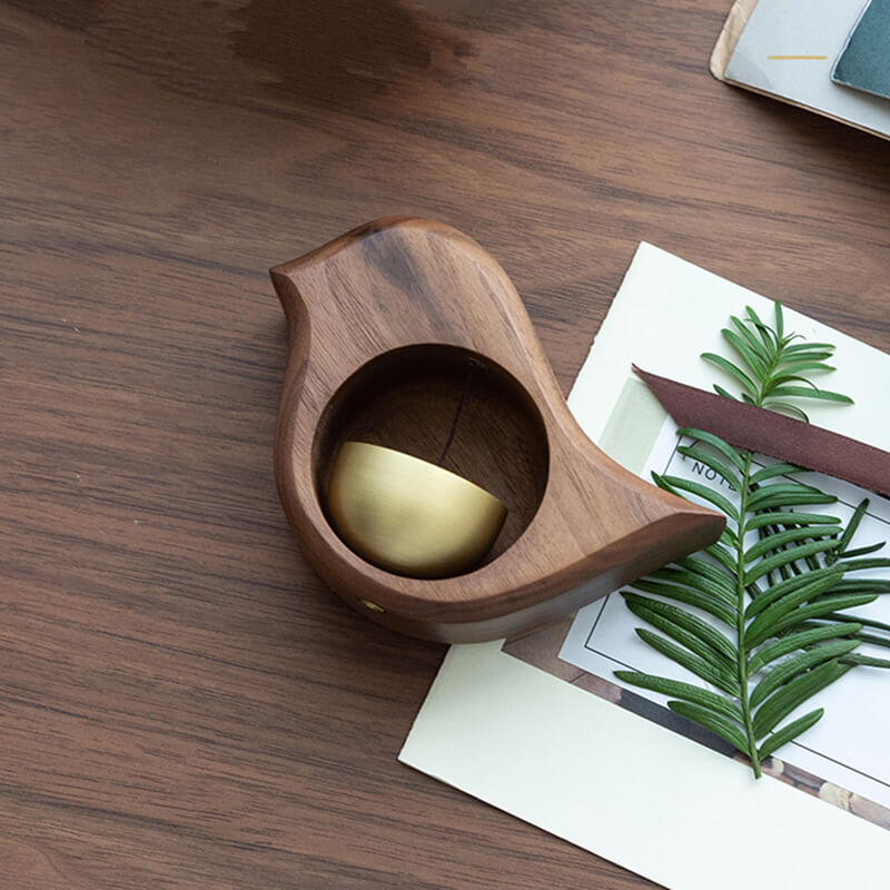 Handmade Black Walnut Bird Doorbell – airlando